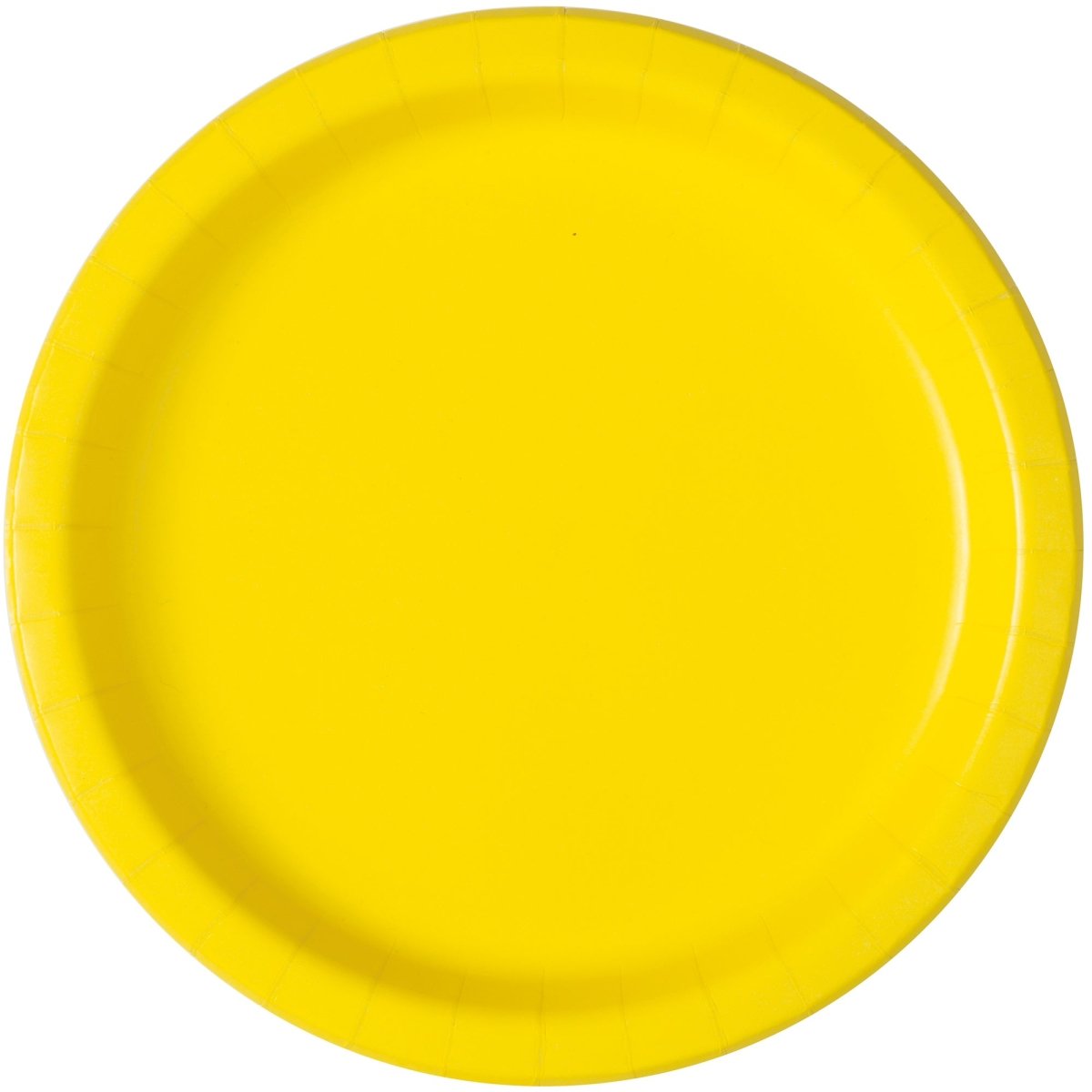 Yellow Large Round Lunch Paper Plates, 9 Inches | Party Expert
