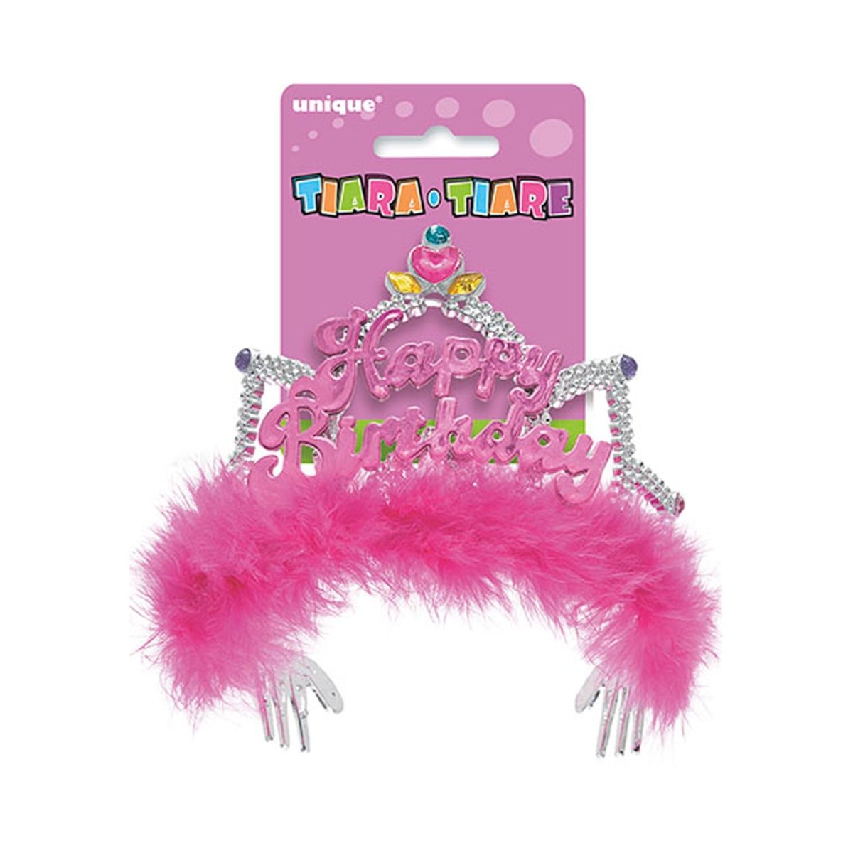 Pink Happy Birthday Plastic Tiara | Party Expert