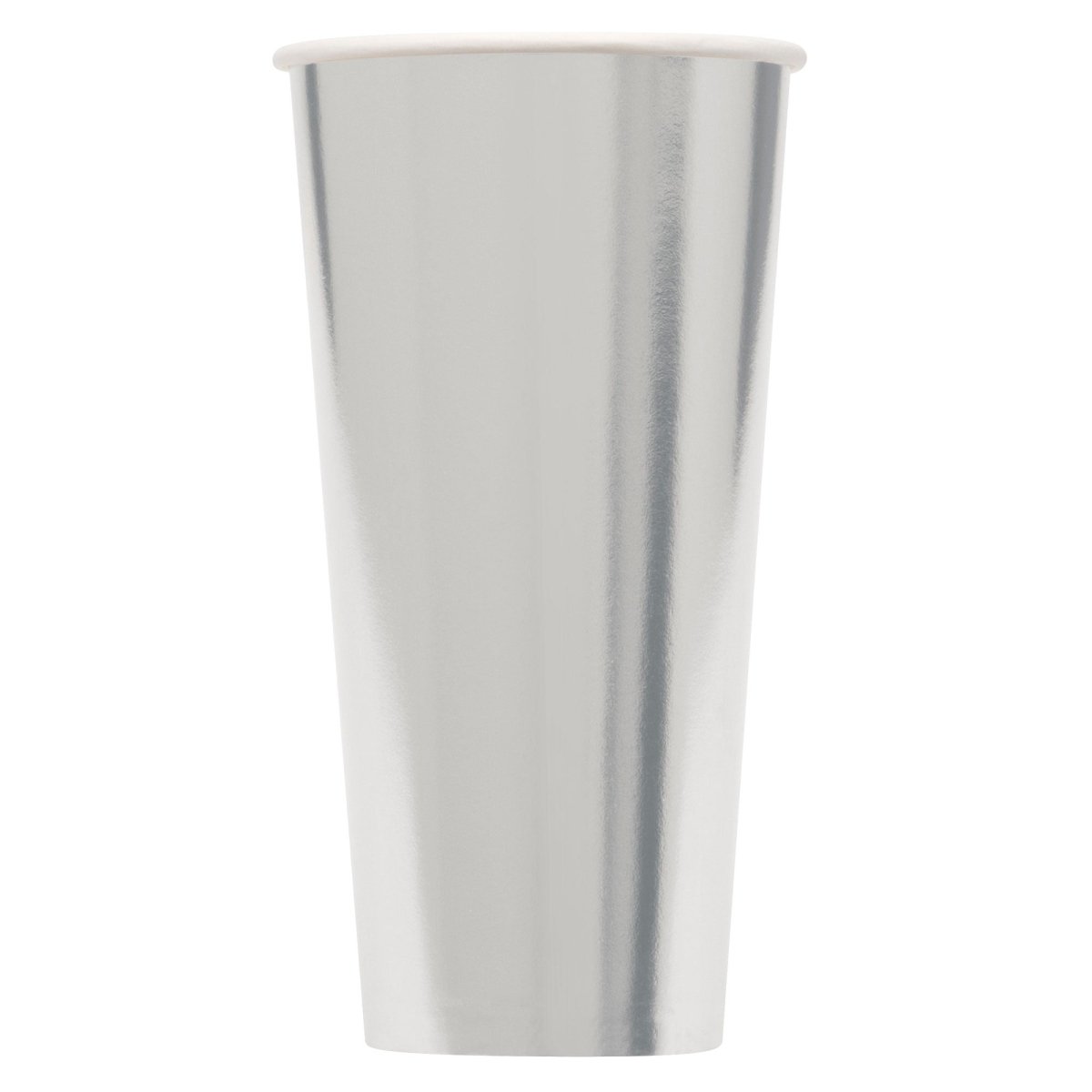 Silver and Gold Happy Birthday Silver Paper Cups | Party Expert