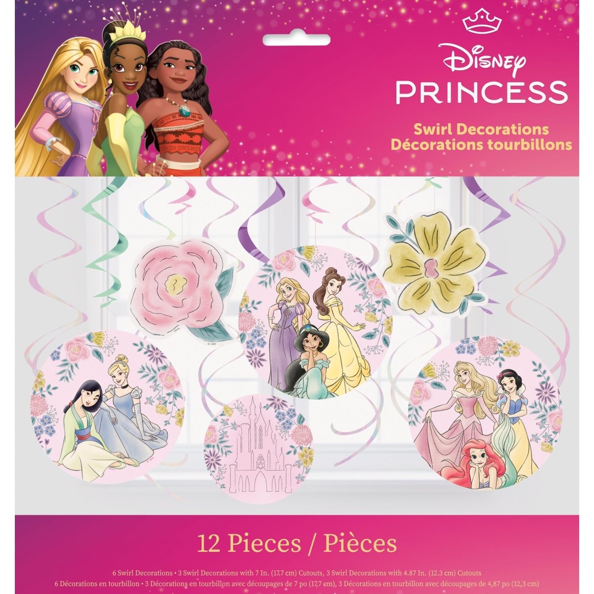 Disney Princesses Birthday Spiral Decoration Kit | Party Expert