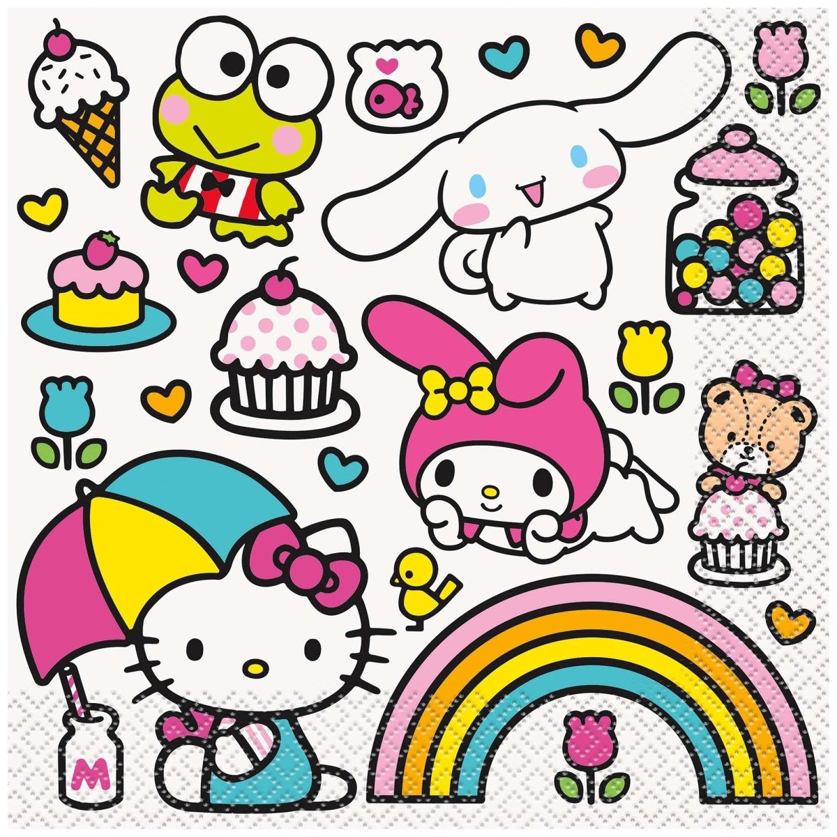 Hello Kitty and Friends Birthday Large Lunch Napkins | Party Expert