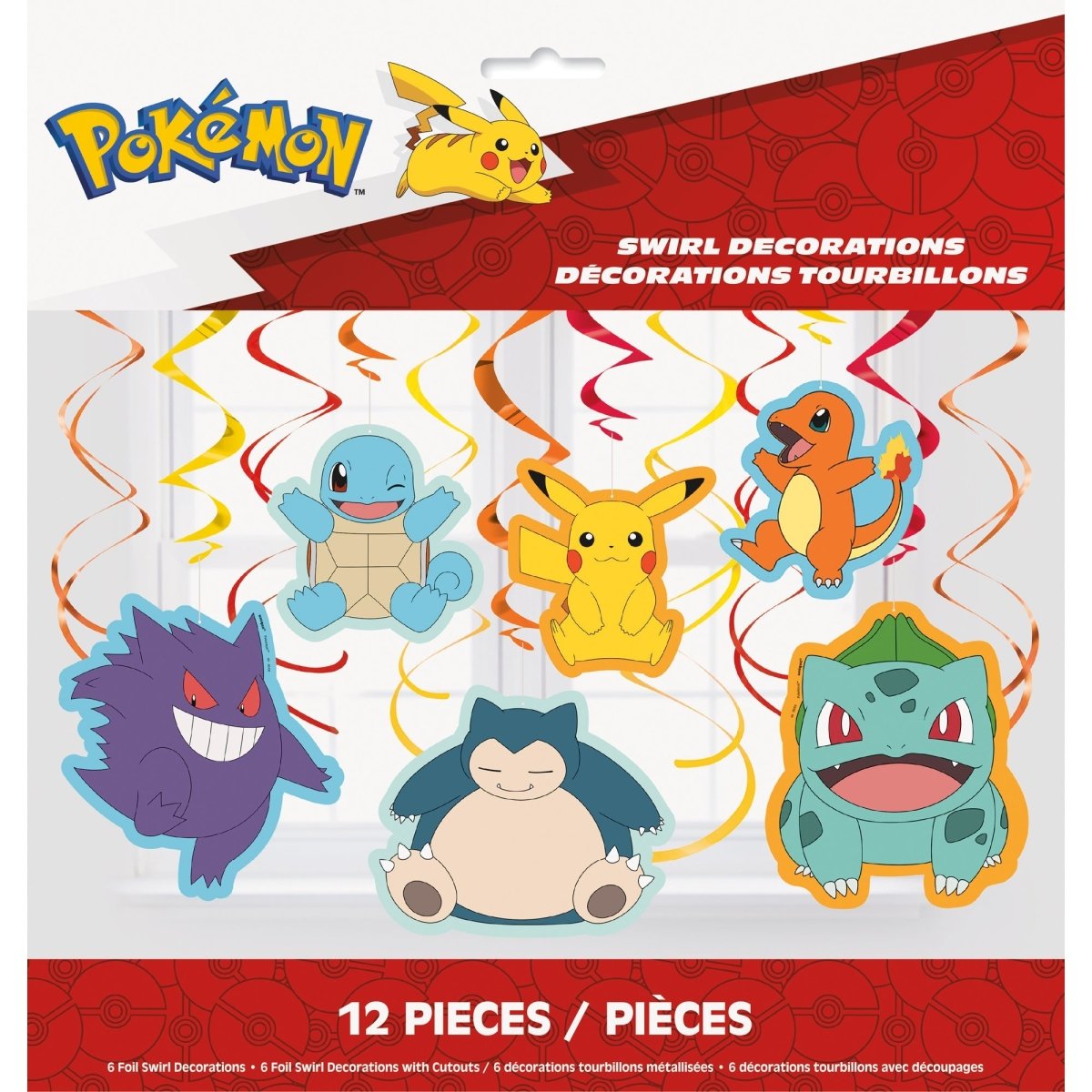 Pokémon Birthday Spiral Decoration Kit with Cutouts | Party Expert