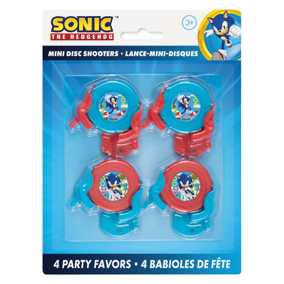 Sonic the Hedgehog Disc Shooters, 4 Count | Party Expert