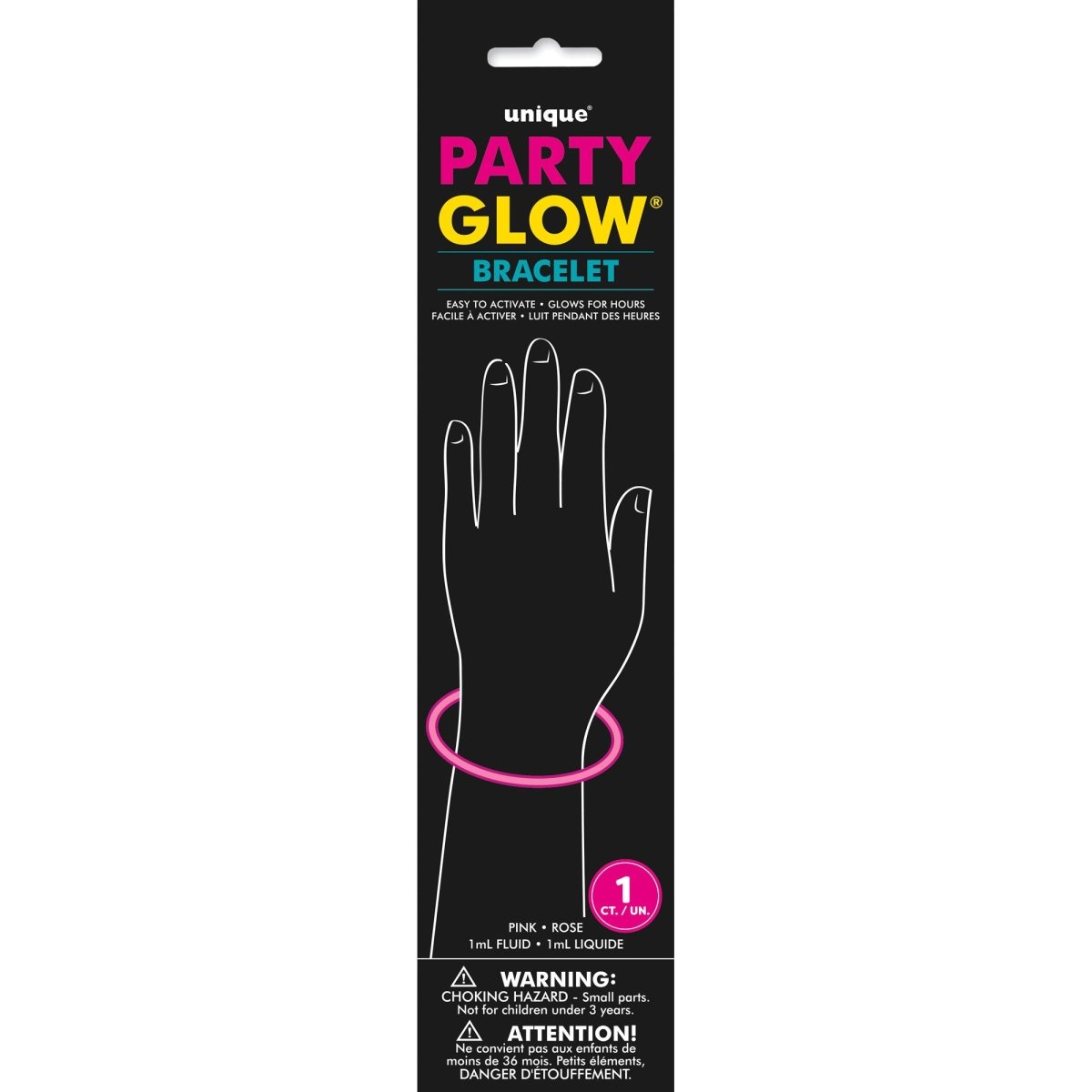 Pink Glow Stick Bracelet, 8 Inches | Party Expert