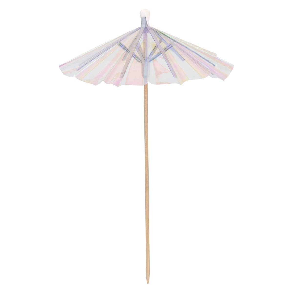 Summer Disco Iridescent Umbrella Picks, 25 Count | Party Expert