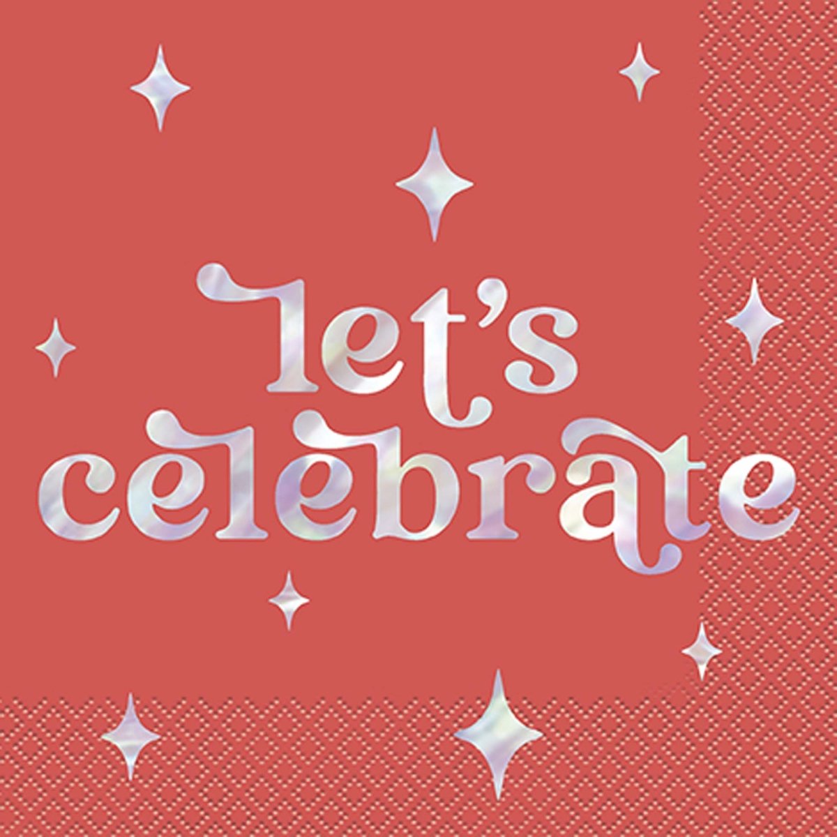 Summer Disco Large Lunch Napkins, 16 Count | Party Expert