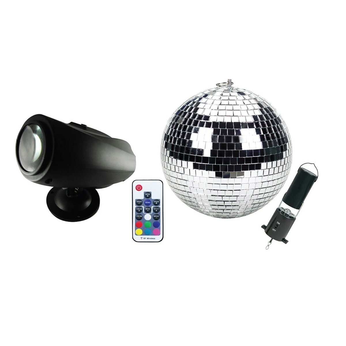 Mirror Disco Ball Kit, 8 Inches, 1 Count | Party Expert