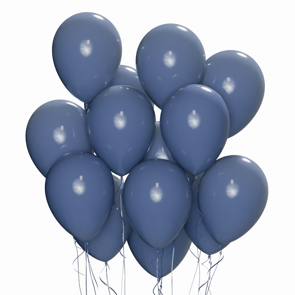 Blue Slate Latex Balloons, 12 Inches, 15 Count | Party Expert