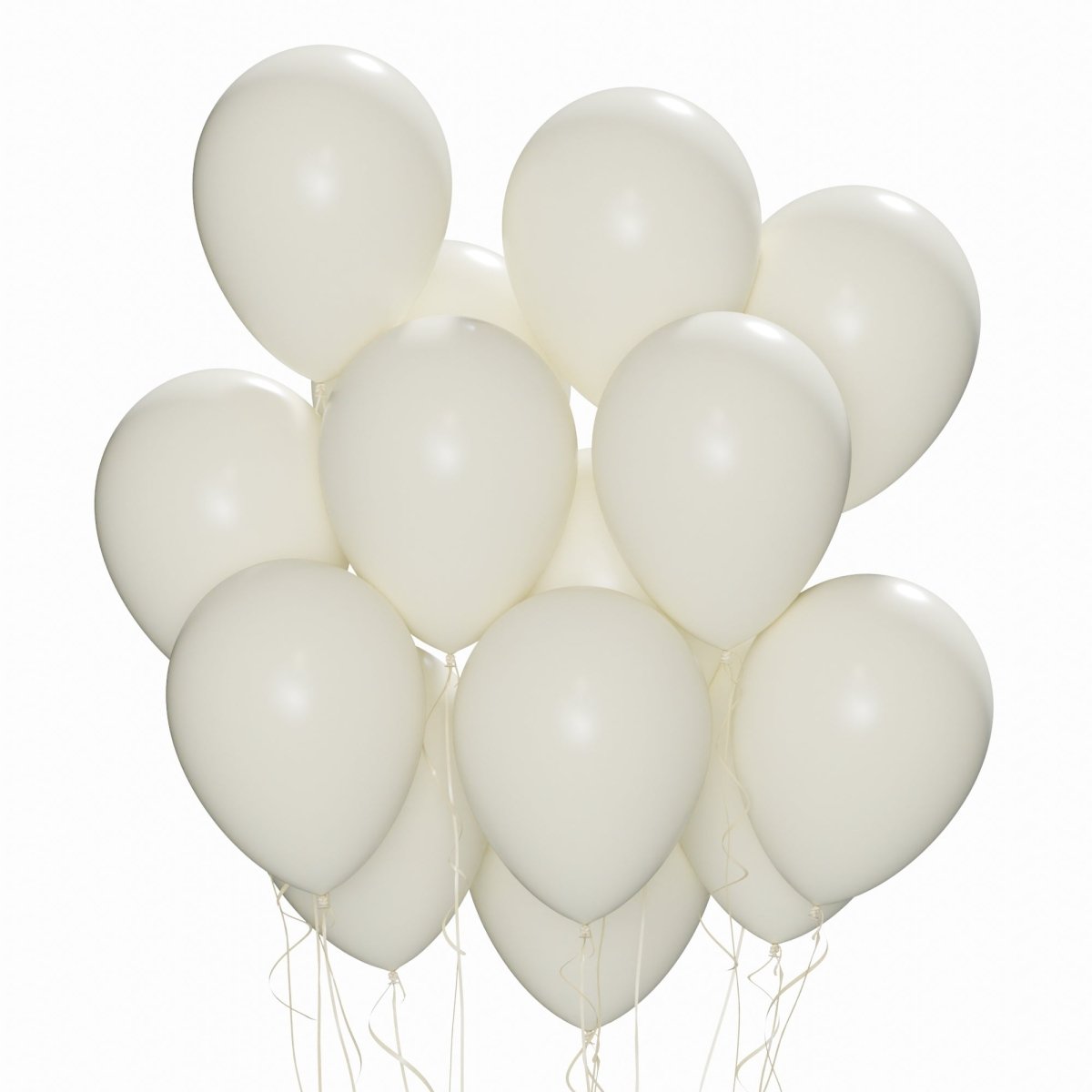 Ivory Latex Balloons, 12 Inches, 15 Count | Party Expert