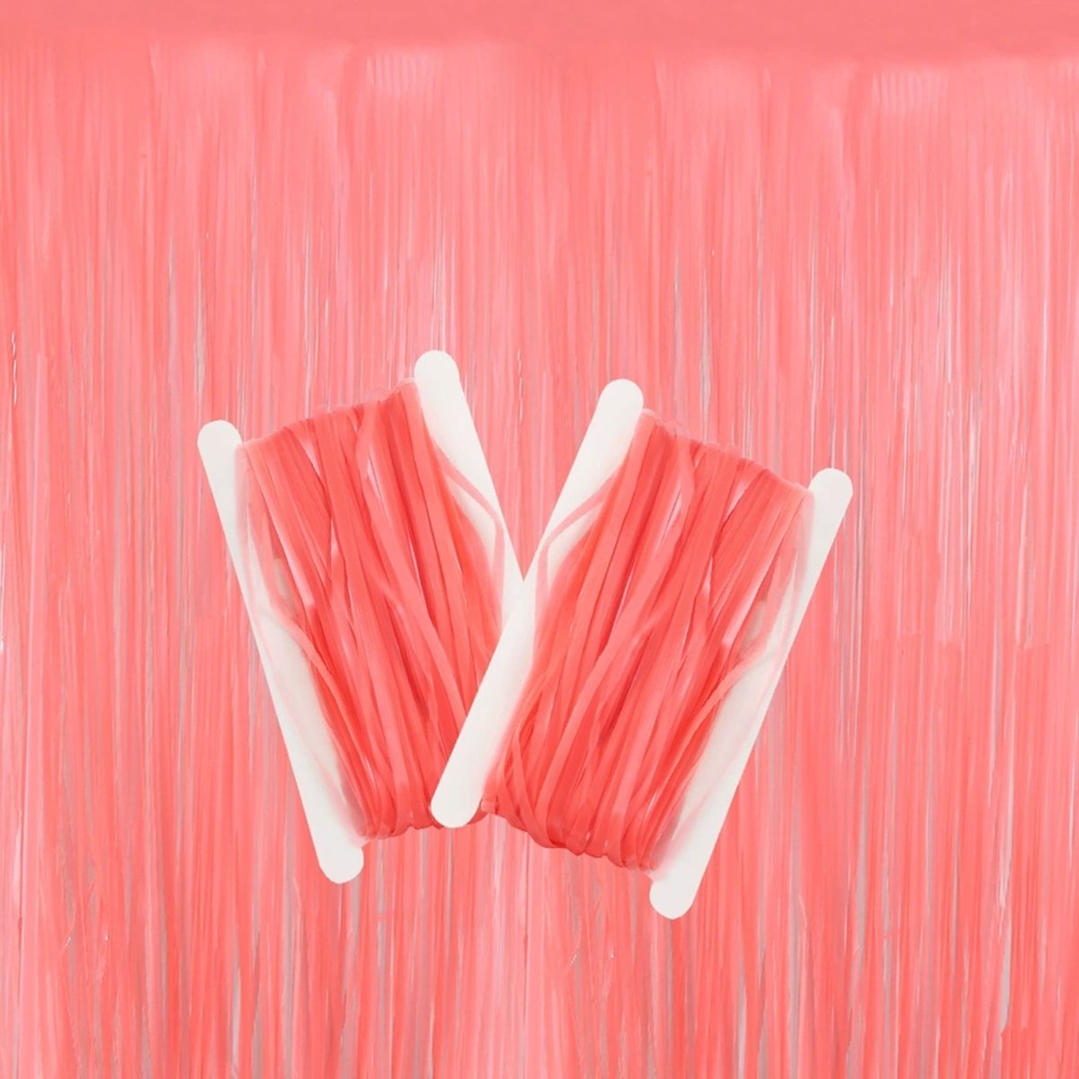 Neon Pink Fringe Curtain | Party Expert