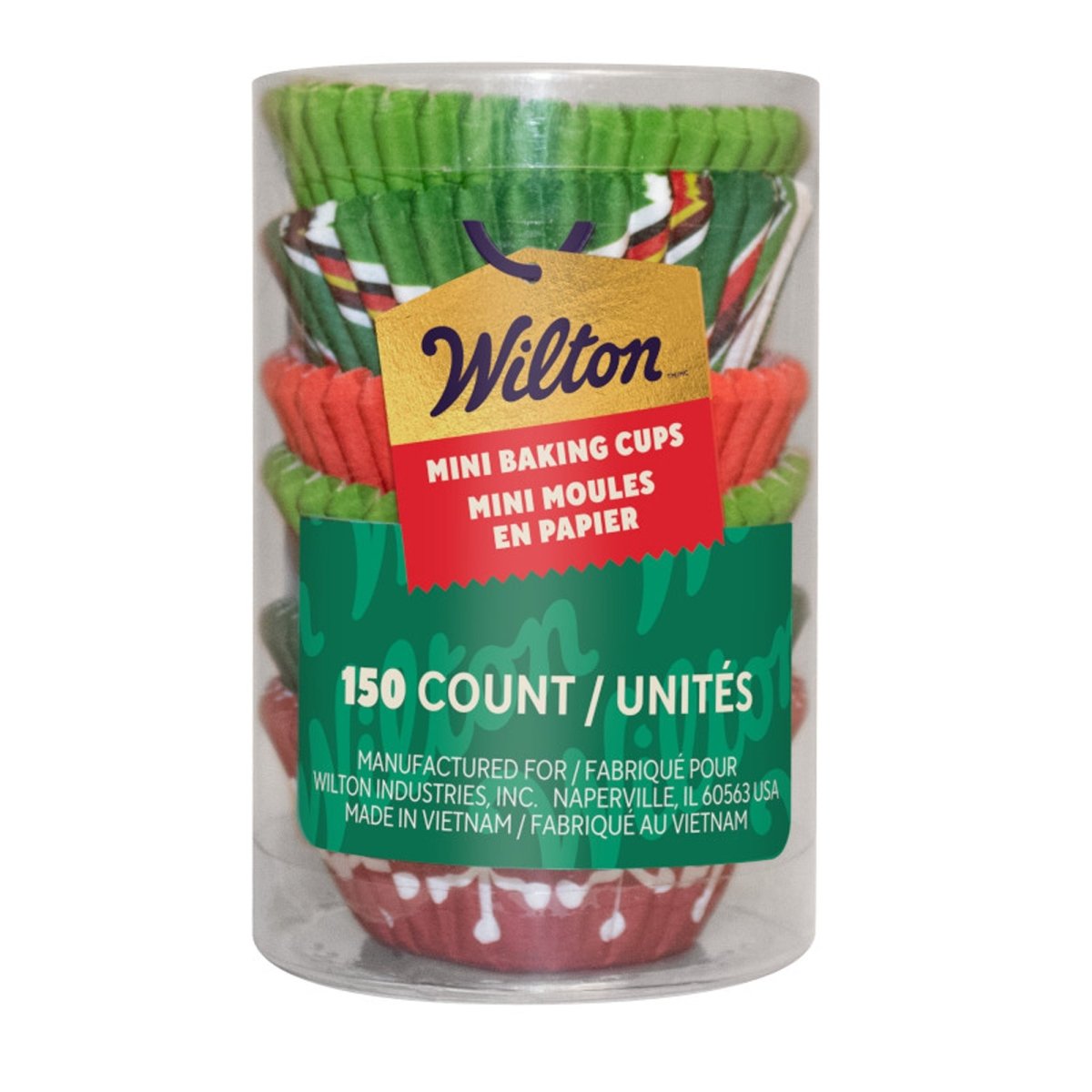 Christmas Cupcake Paper Baking Cups, Red and Green | Party Expert
