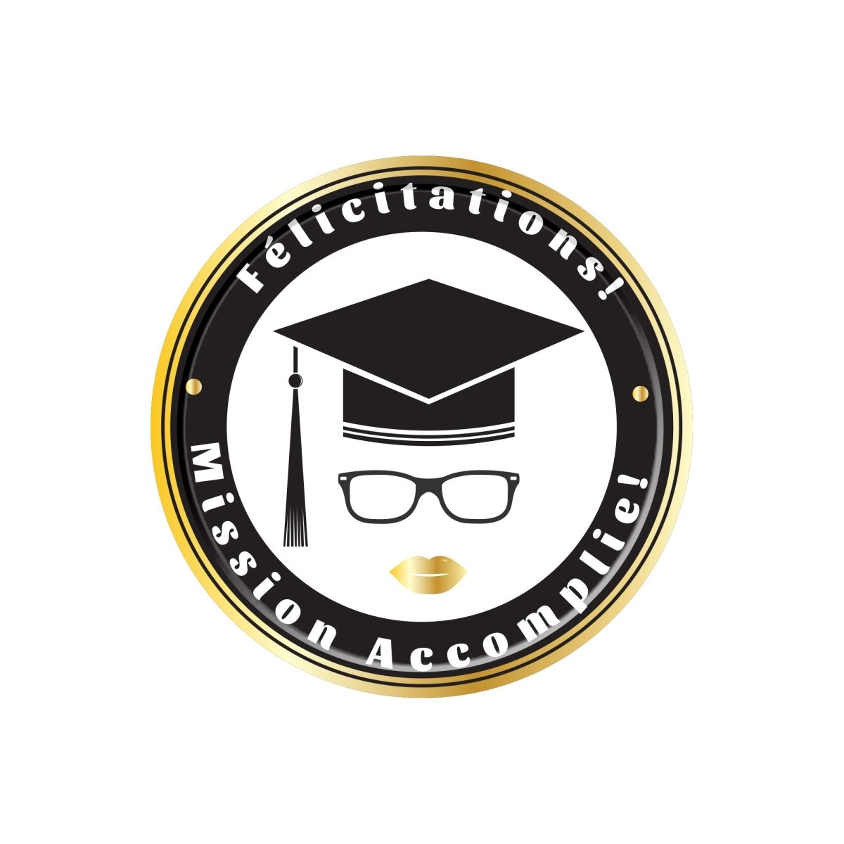 Graduation Small Round Dessert Paper Plates, French | Party Expert