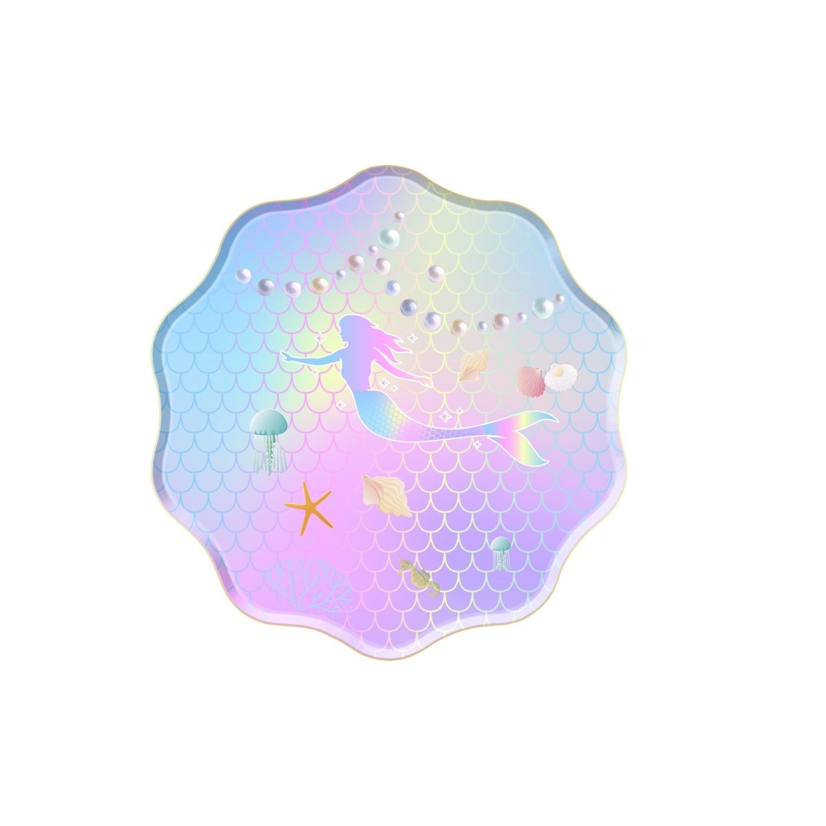 Mermaid Lagoon Birthday Large Lunch Paper Plates | Party Expert