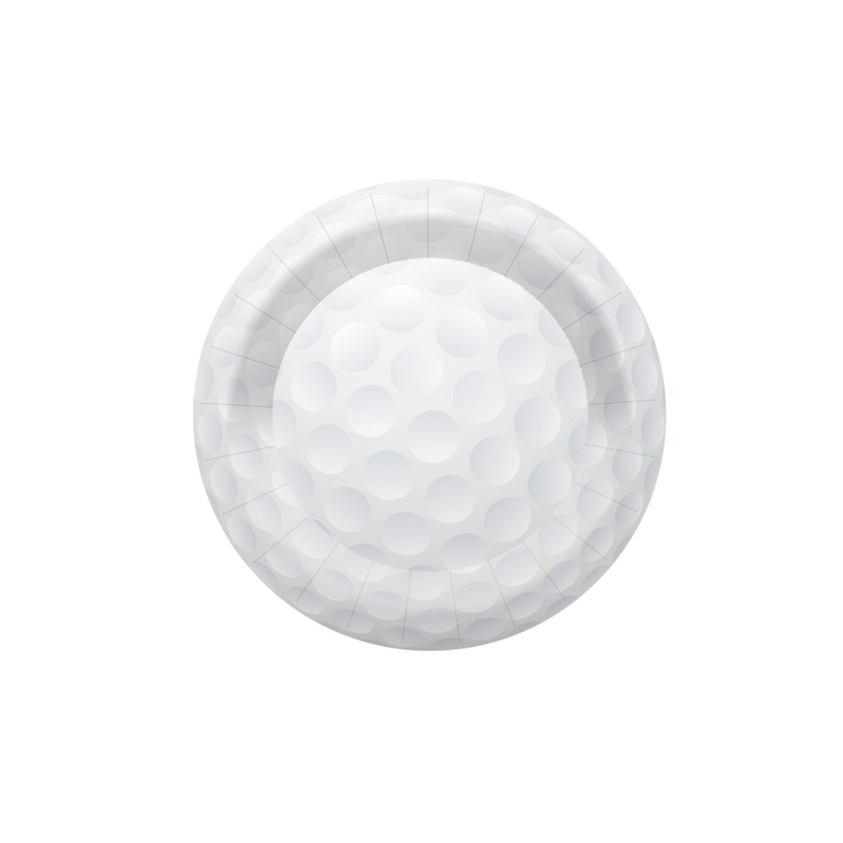 Golf Small Round Dessert Paper Plates, 7 Inches | Party Expert