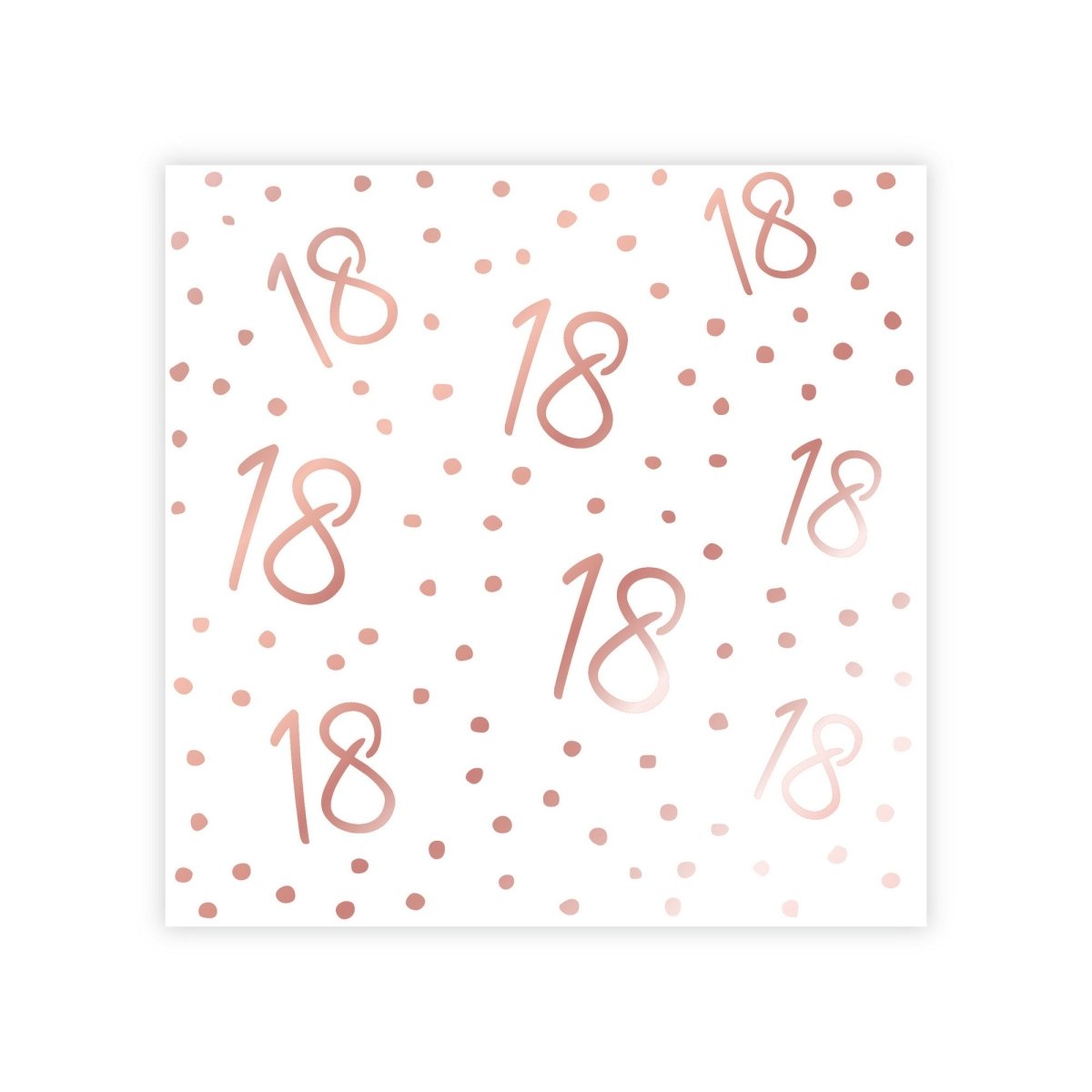 Rosé Celebration 18th Birthday Small Beverage Napkins | Party Expert
