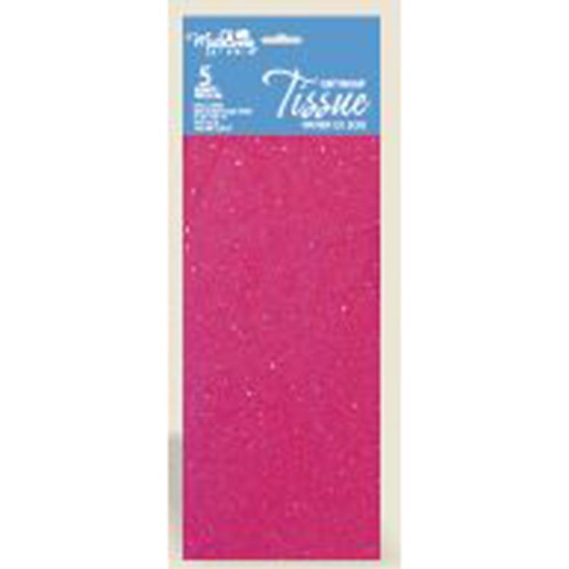 Premium Tissue Paper - Pink With Sequins, 5 Count – Party Expert