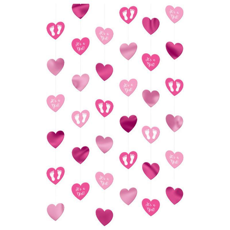 Baby Shower Pink String Decorations | Party Expert