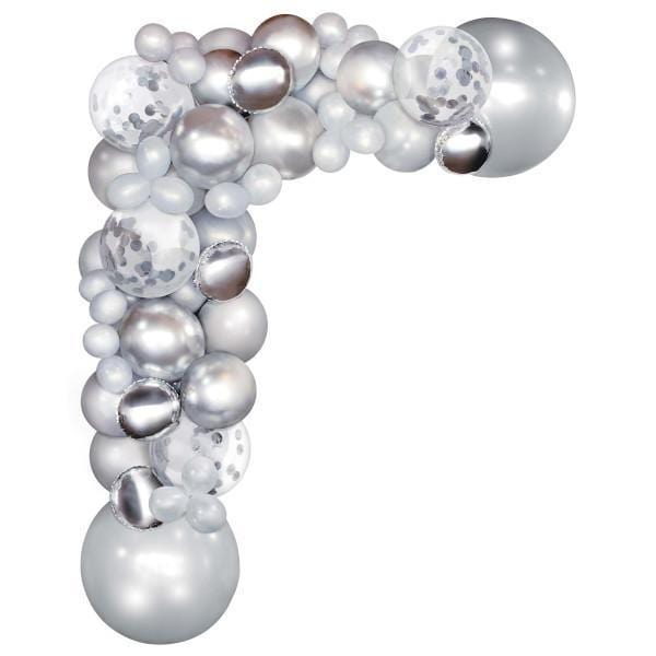 Silver Balloon Garland Kit | Party Expert