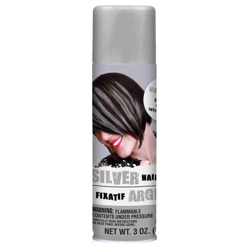 Silver Hair Spray | Party Expert