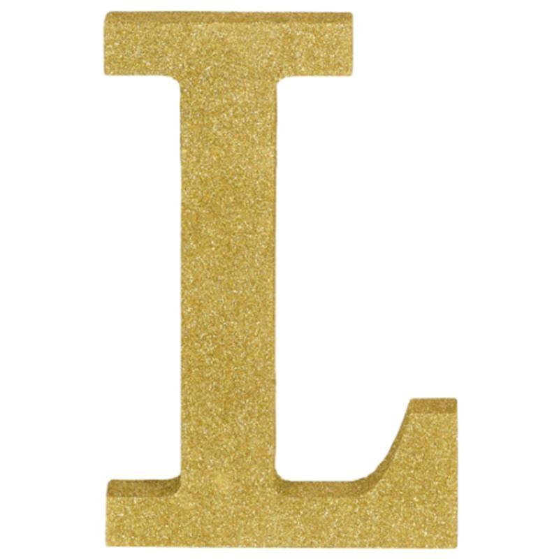 Gold Glitter Letter - L – Party Expert