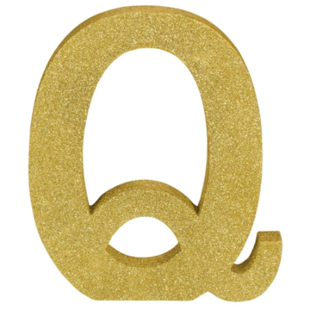 Gold Glitter Letter - Q – Party Expert