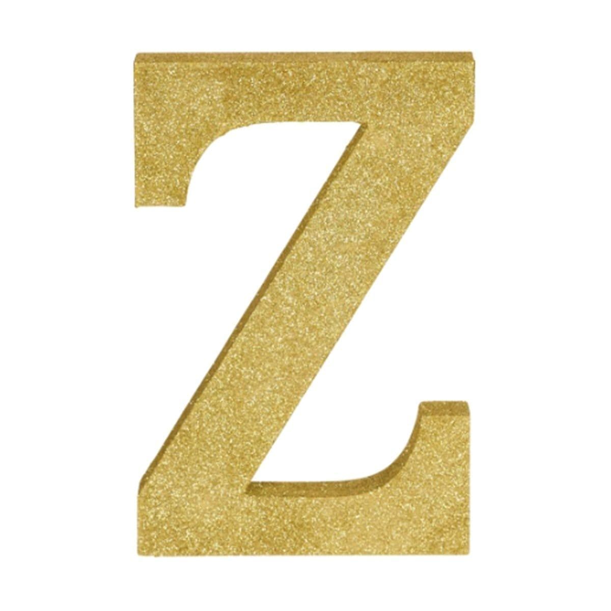 Gold Glitter Letter - Z – Party Expert