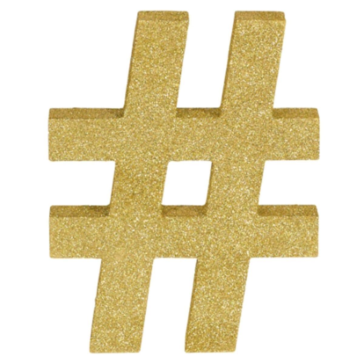 Gold Glitter Symbol - # – Party Expert