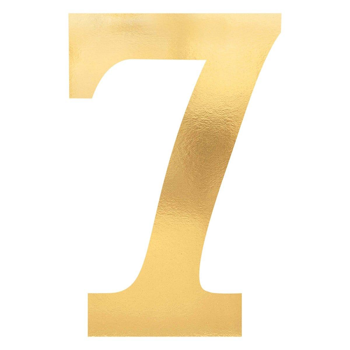 Number Cutouts # 7 6/pkg - Gold – Party Expert