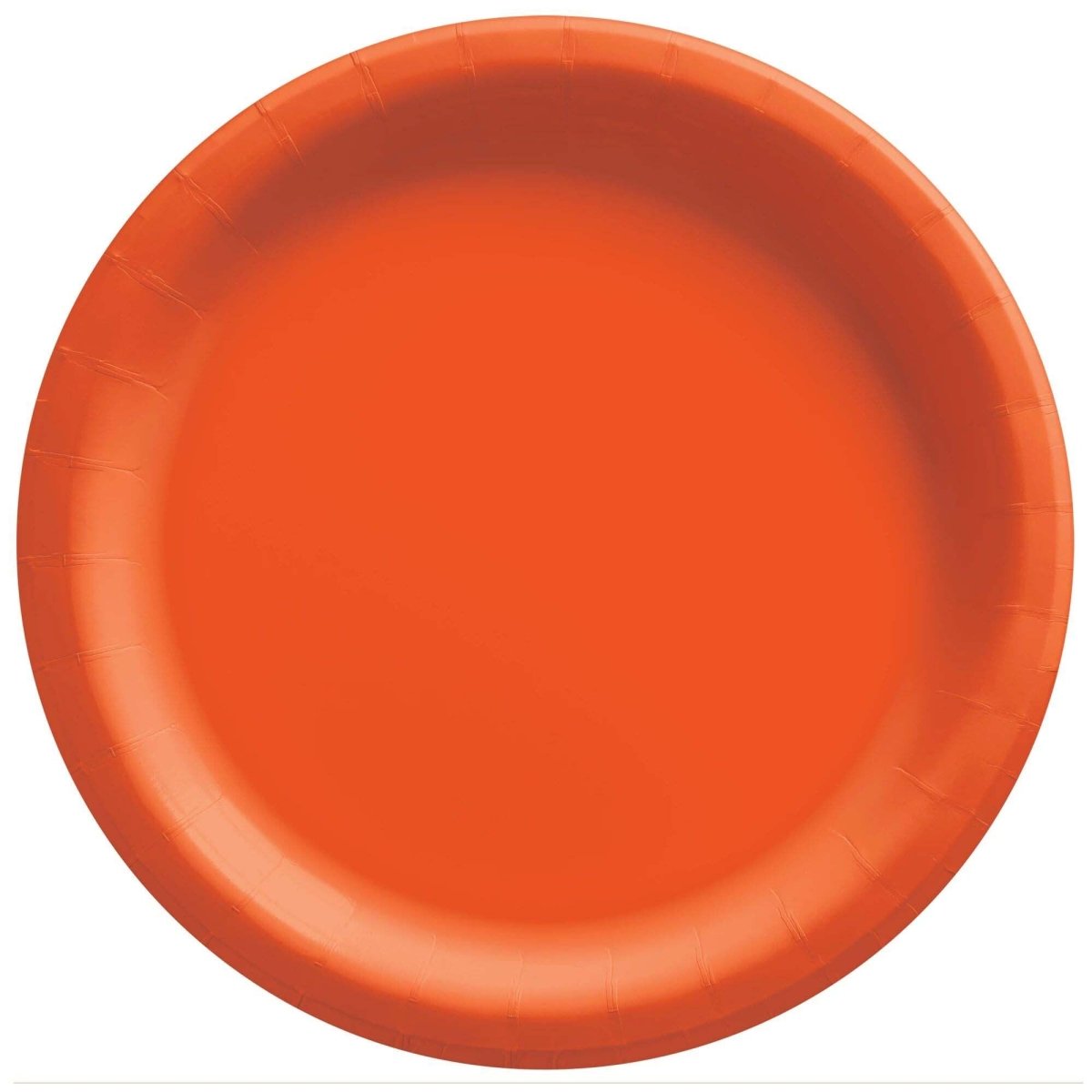 Orange Peel Round Paper Plates, 7 Inches, 20 Count | Party Expert