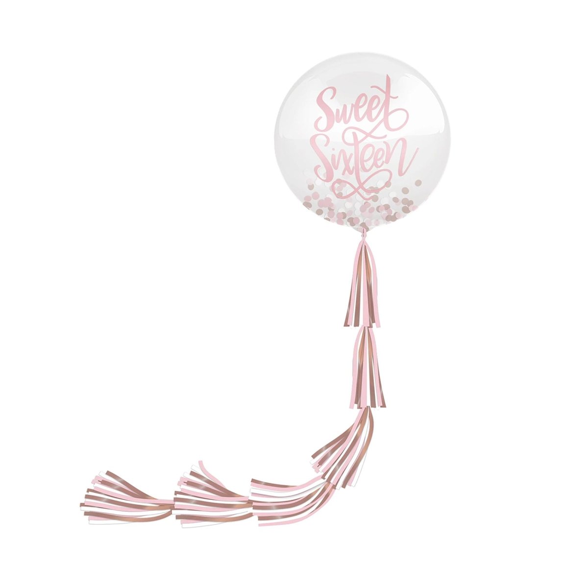 Sweet Sixteen Latex Balloon with Tail, 24 Inches | Party Expert