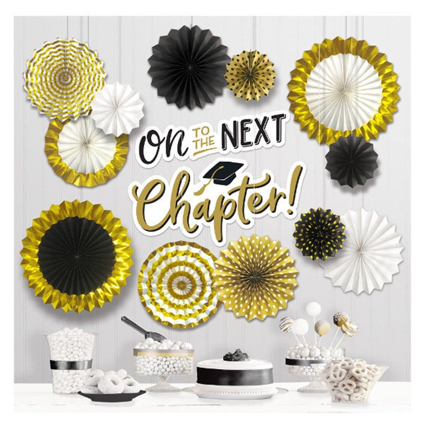 Grad Hats Off fan decorating kit | Party Expert