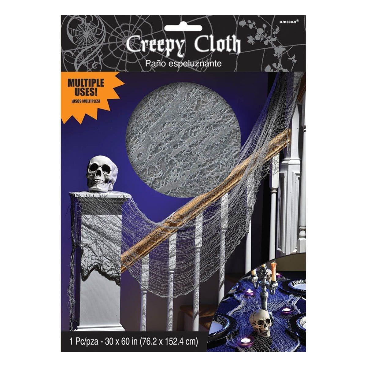 Grey Halloween Creepy Cloth | Party Expert