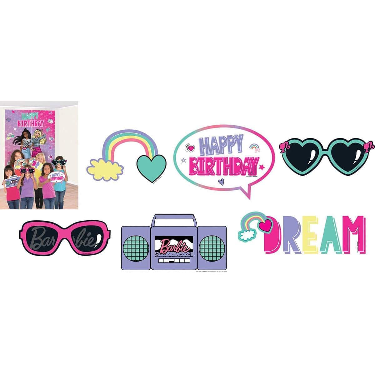 Barbie Scene Setter and Accessories - Party Supplies – Party Expert