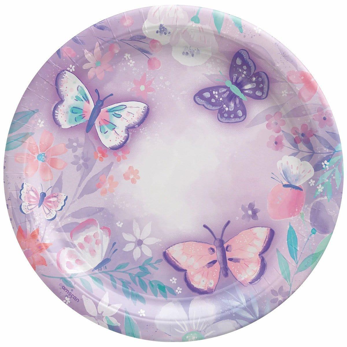 Flutter Party Plates, 9 inches, 8 Count | Party Supplies – Party Expert