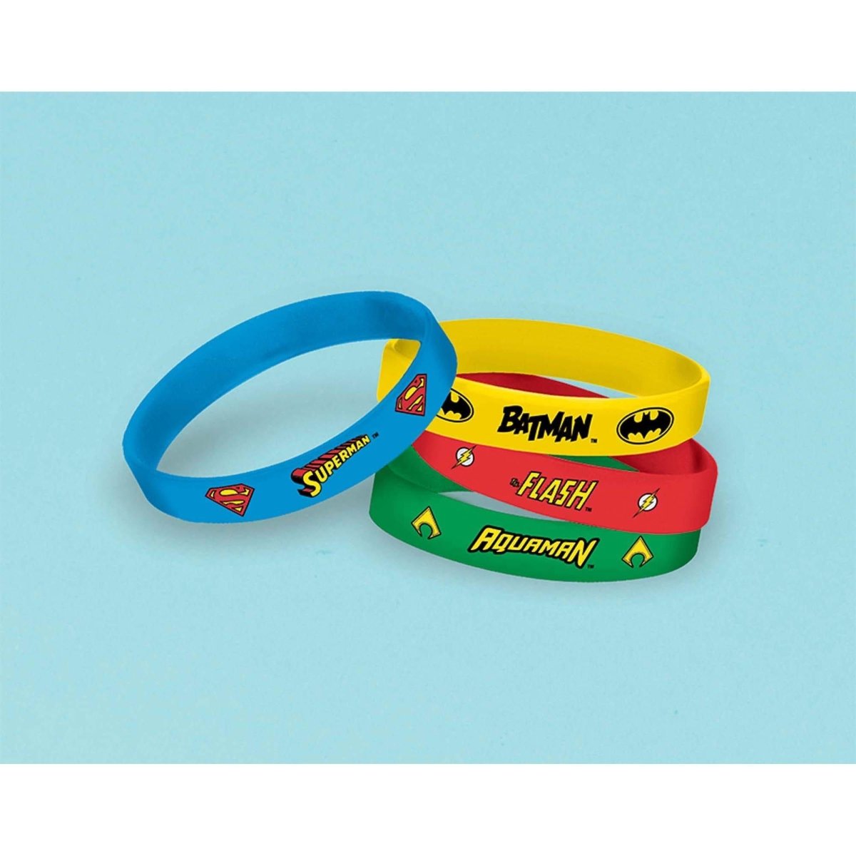 Justice League Rubber Bracelets | Party Supplies – Party Expert