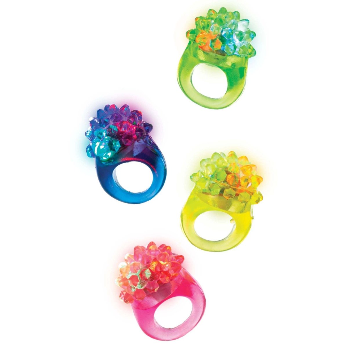 Light-Up Rings, 8 Count | Party Expert