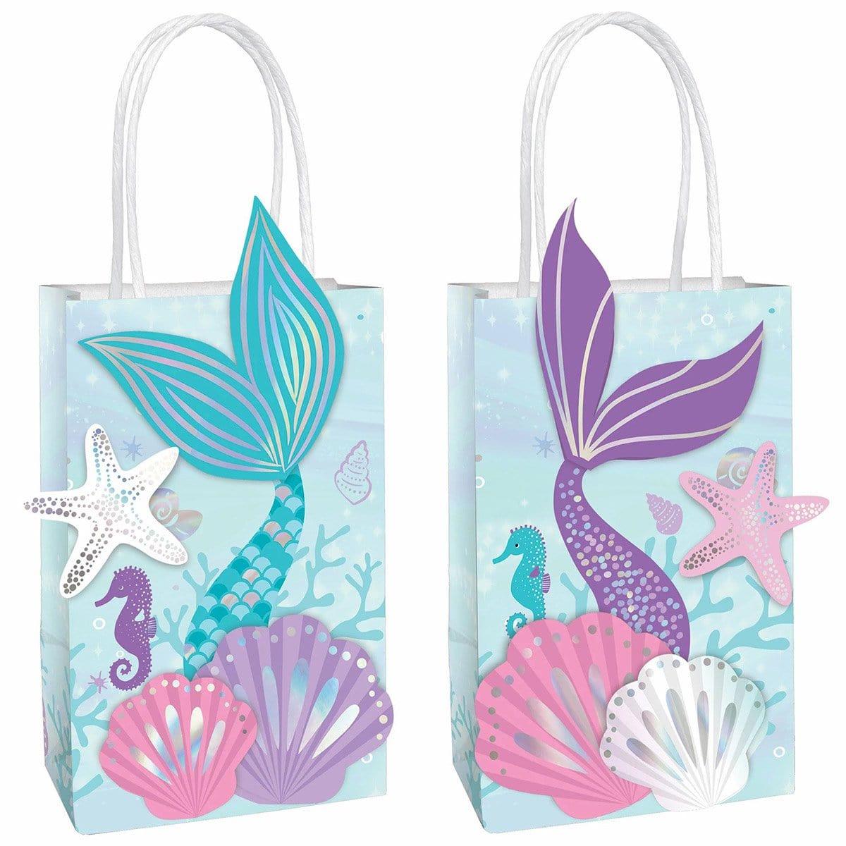 Mermaid Paper Bag, 8 Count | Party Supplies – Party Expert