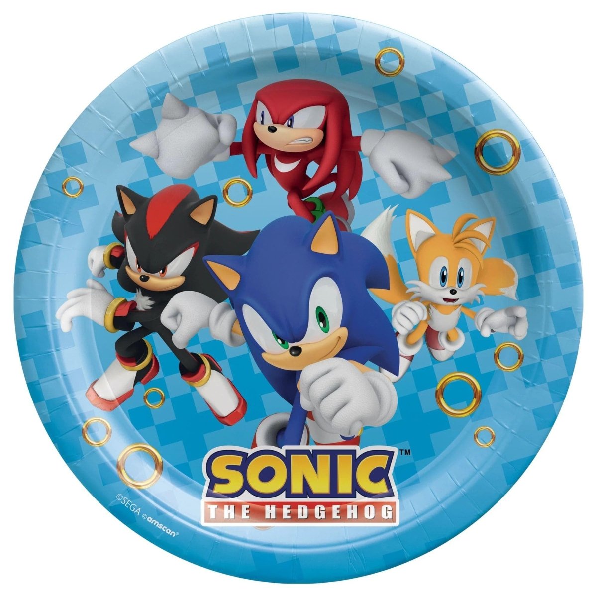 Sonic the Hedgehog Dinner Paper Plates - Party Supplies – Party Expert
