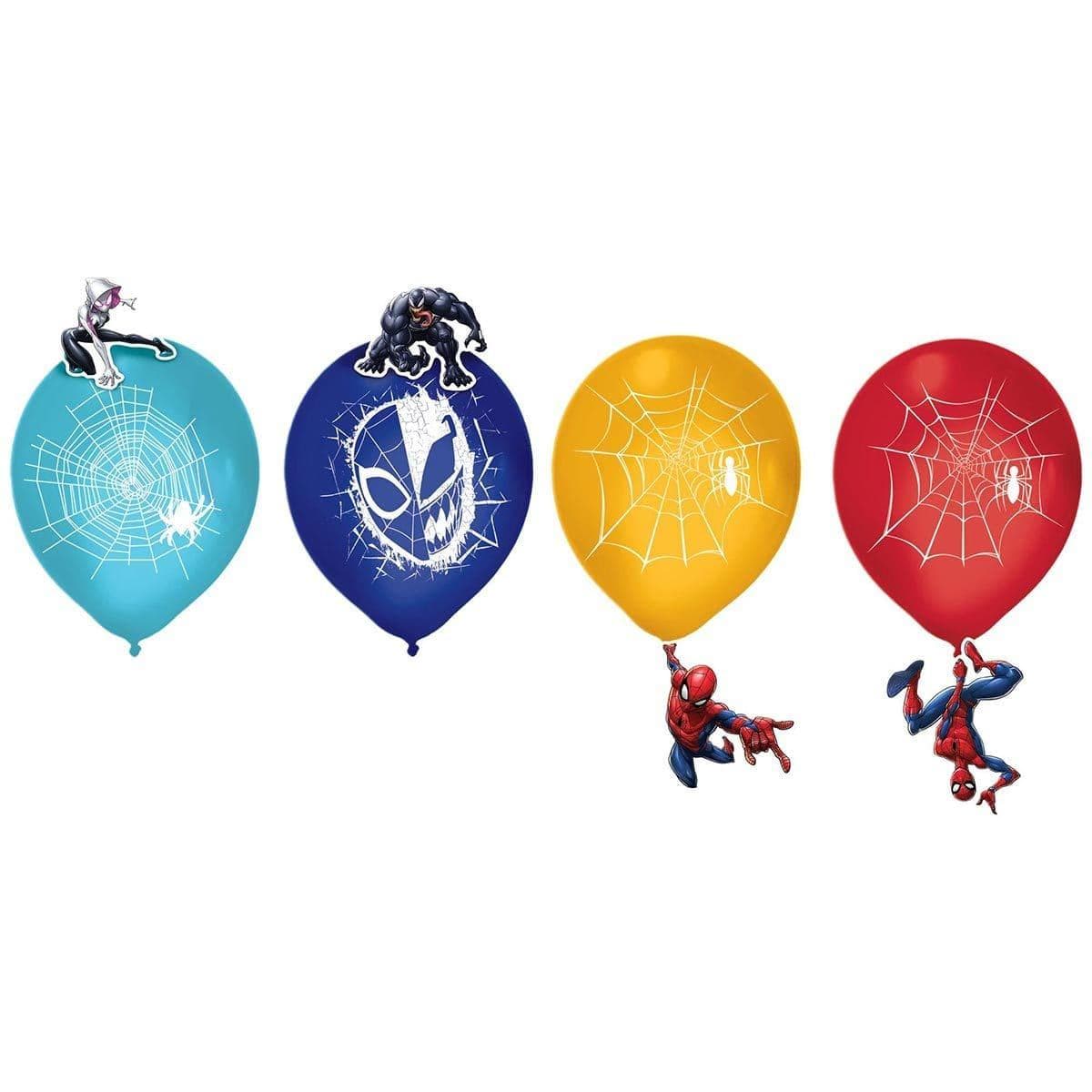 Spider-man Latex Balloon with Paper Add Ons | Party Supplies – Party Expert