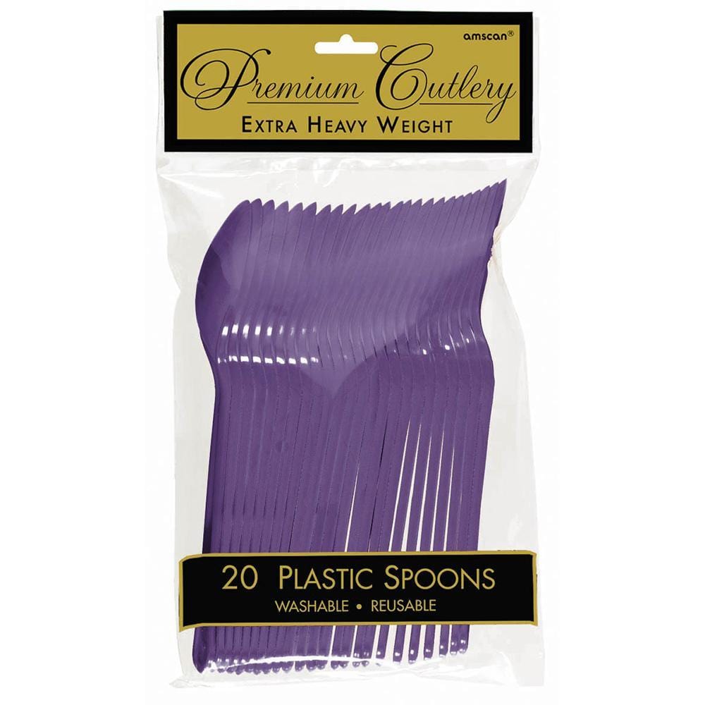 Plastic Spoons - Purple 20/pkg. – Party Expert