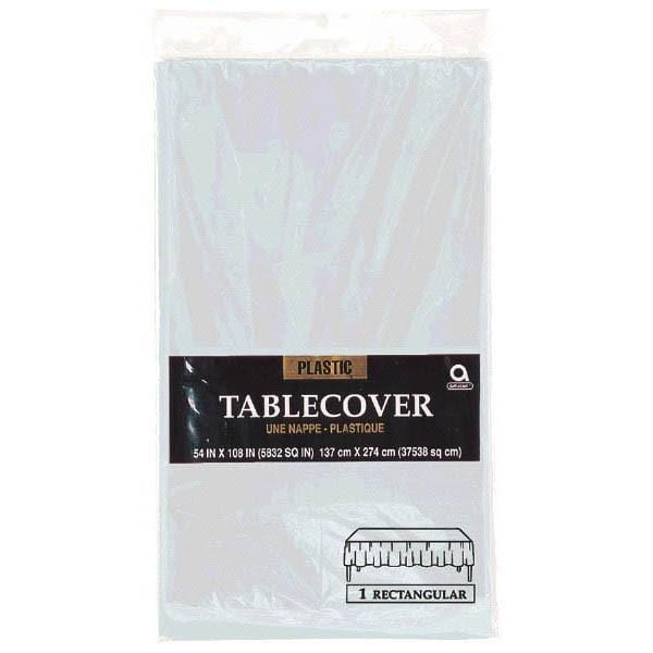 Plastic Tablecover - Silver 54 X 108 In. – Party Expert