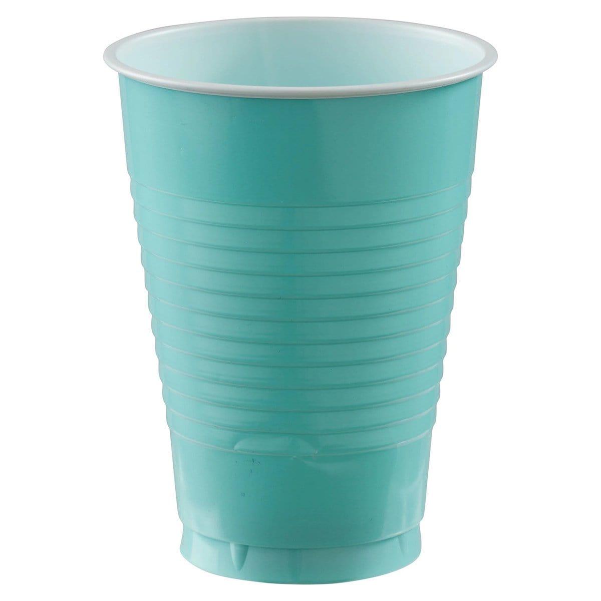 Robin's Egg Plastic Cups, 12 oz., 20 Count | Party Expert