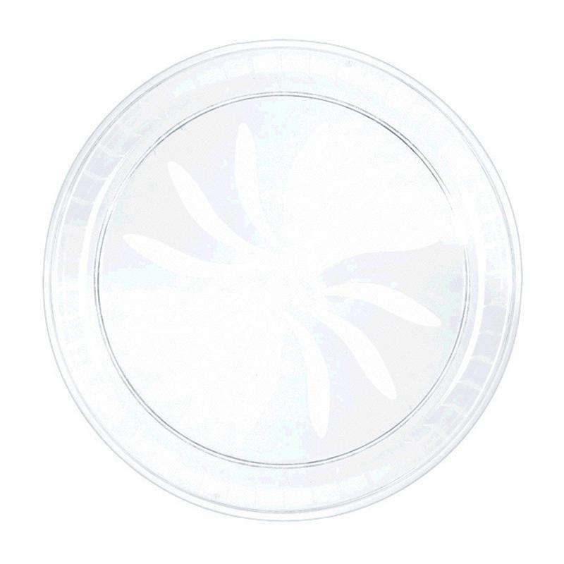 Round Plastic Platter 16 In. - Clear – Party Expert