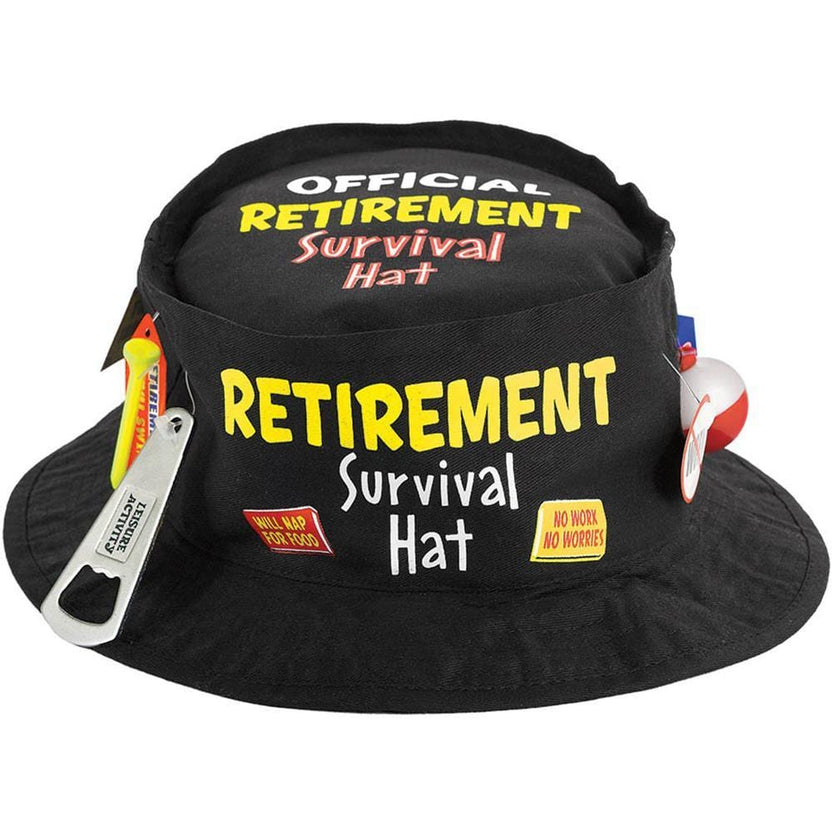 Officially Retired - Survival Hat Black – Party Expert