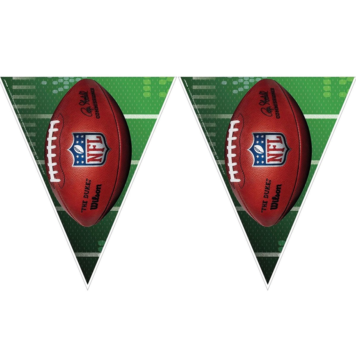 NFL Super Bowl Party Plastic Banner, 12 X 11 Inches | Party Expert
