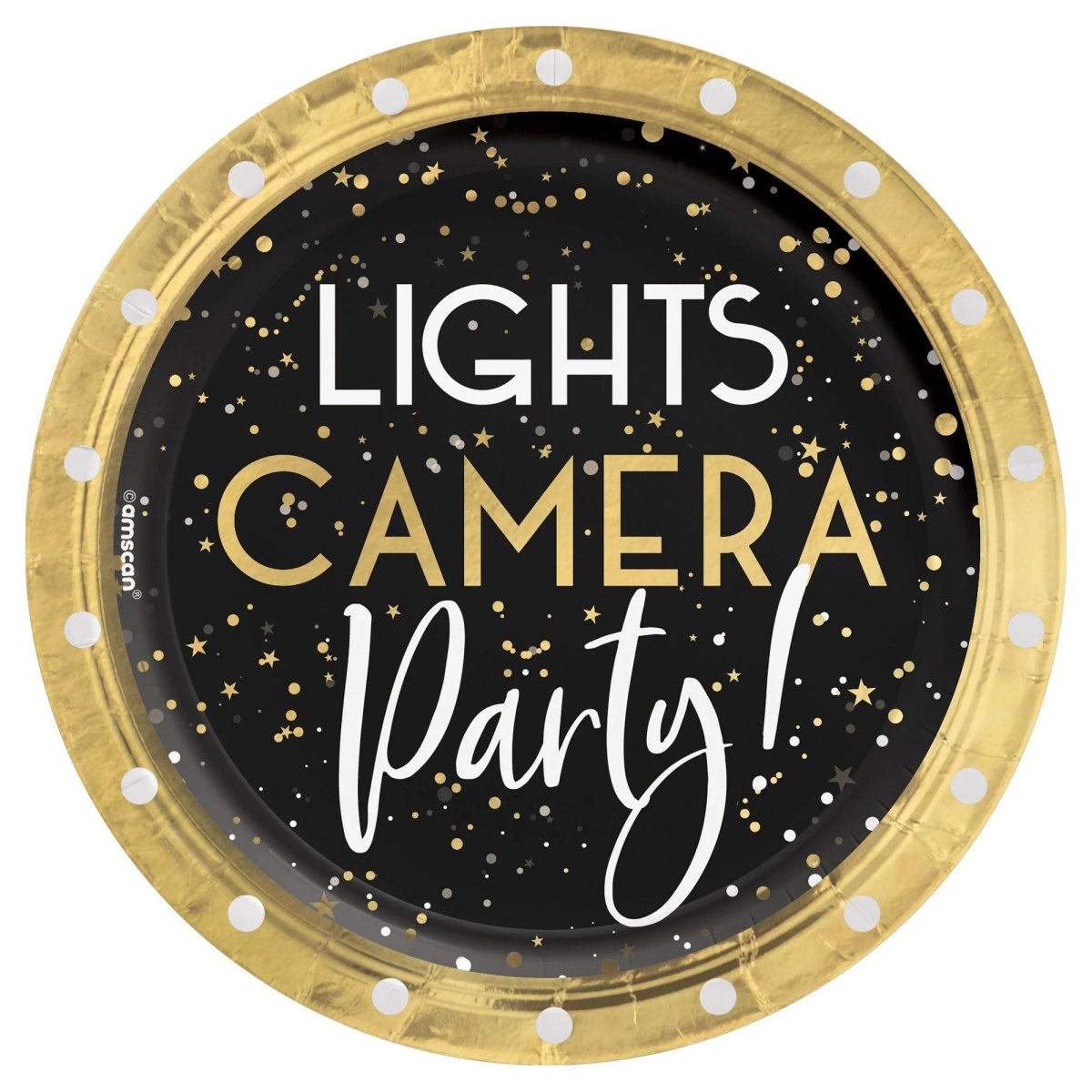 Awards Night Small Round Dessert Paper Plates | Party Expert