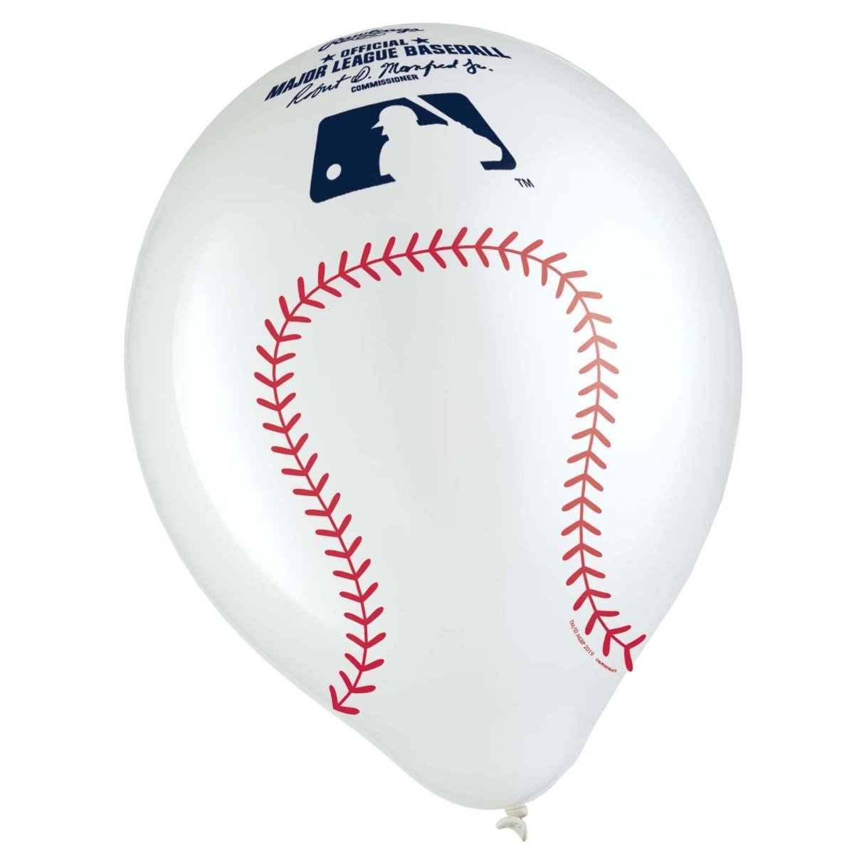 Baseball Printed Latex Balloons, 12 Inches, 6 Count | Party Expert
