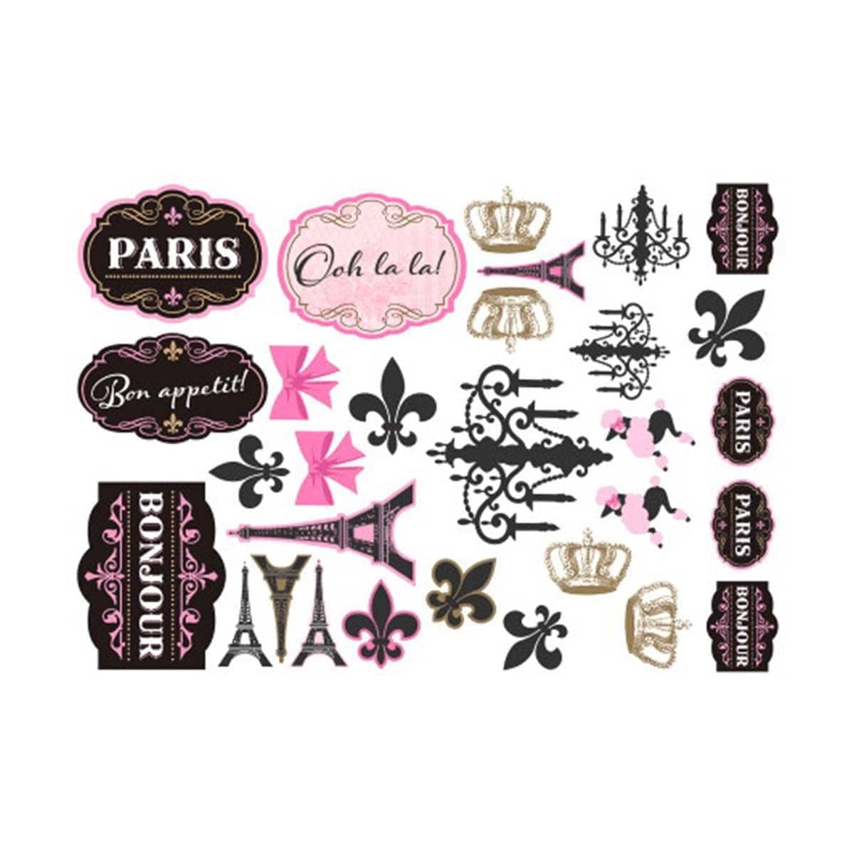 Day In Paris Cutouts | Party Expert