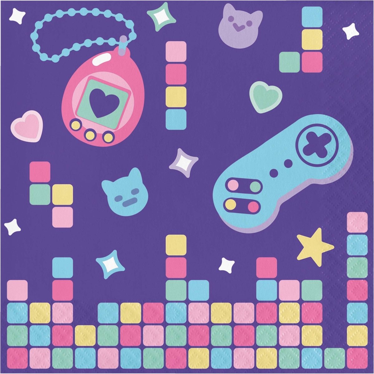 Digital Game Large Lunch Napkins, 16 Count | Party Supplies – Party Expert