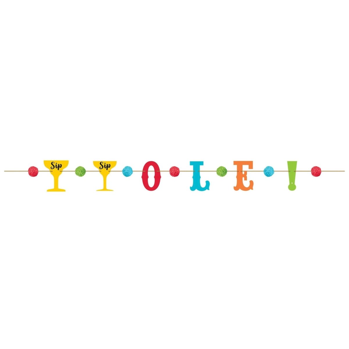 Fiesta Ole Banner, 75 Inches, 1 Count | Party Expert